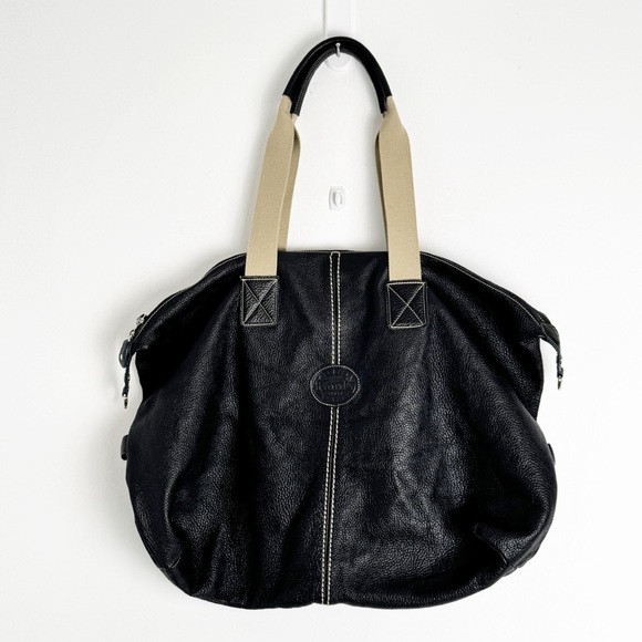 Roots | Bags | Roots Pebbled Leather Oversized Tote Shoulder Weekender ...